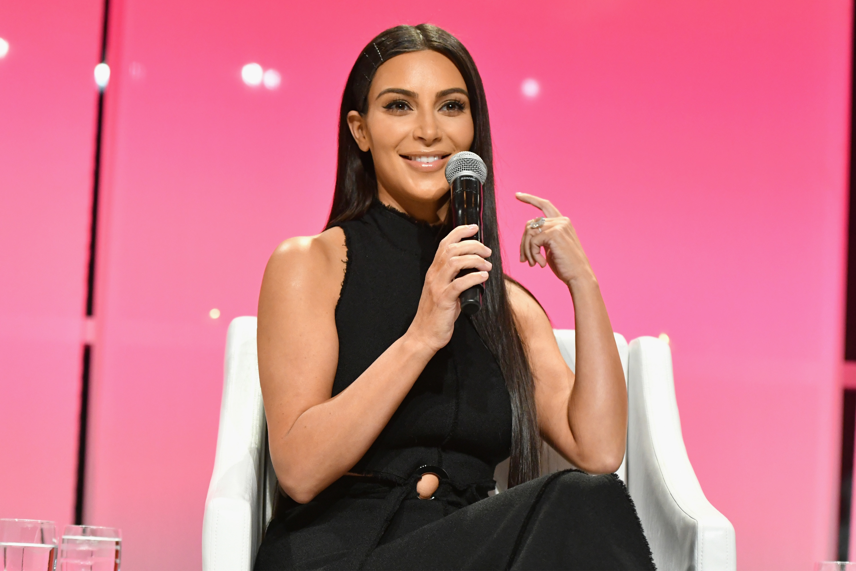 Kim Kardashian Gives Lecture At Harvard Business School