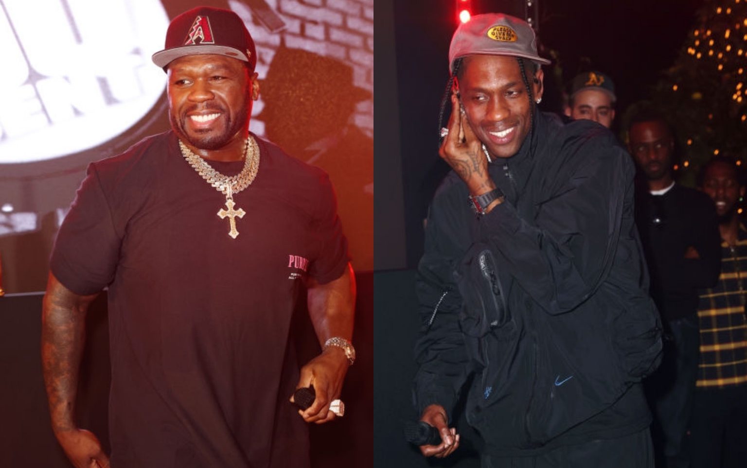 50 Cent, Travis Scott, & Terrell Owens Link Up At Houston Golf Tournament