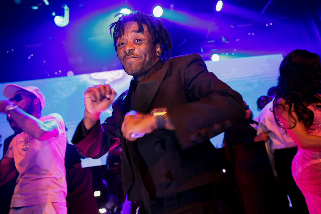 Lil Uzi Vert And Trippie Redd Link Up At "Pink Tape" Party