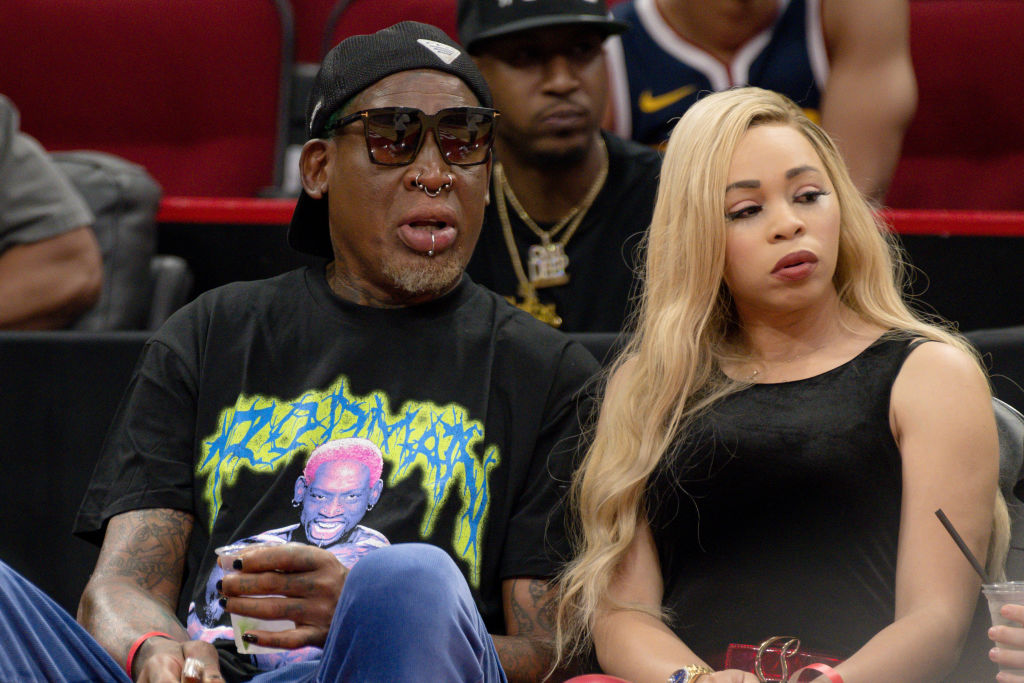 Dennis Rodman Gets A Face Tattoo Of His Girlfriend's Face