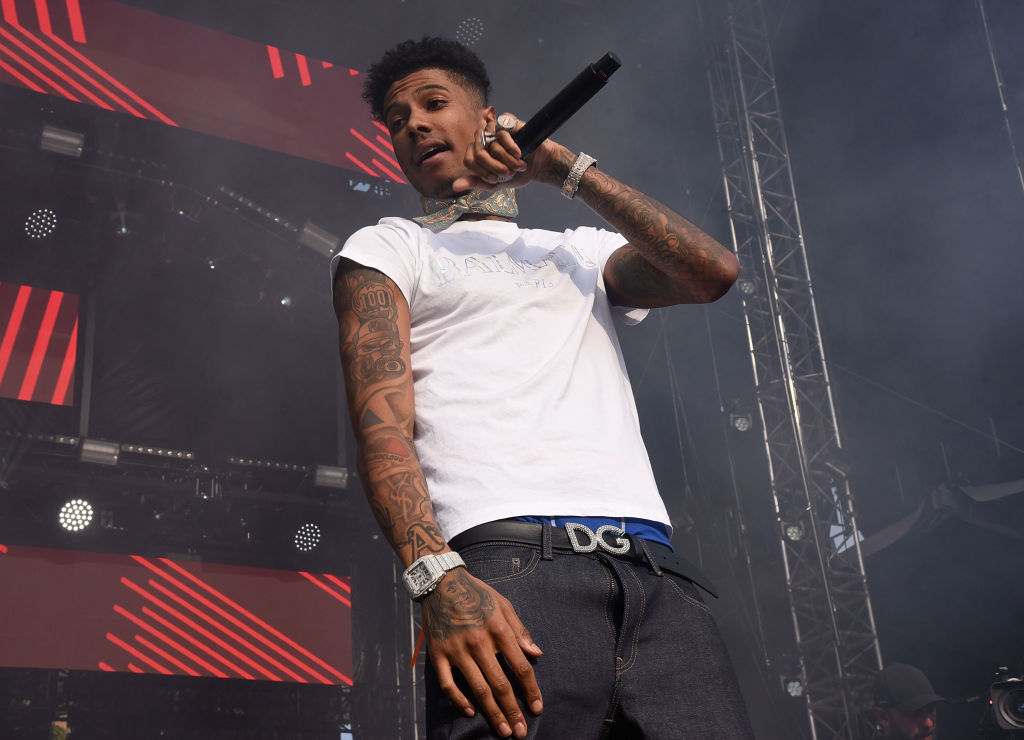 Blueface And Jaidyn Alexis Celebrate Her Music Being Played At LIV ...