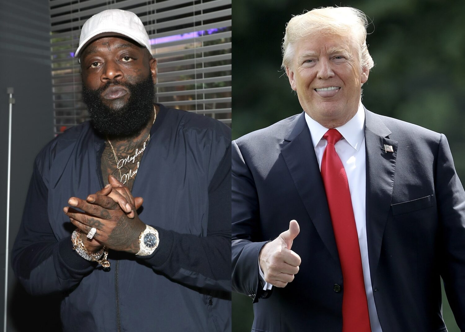 Rick Ross Proudly Flexes His Private Jet Parked Beside Donald Trump's