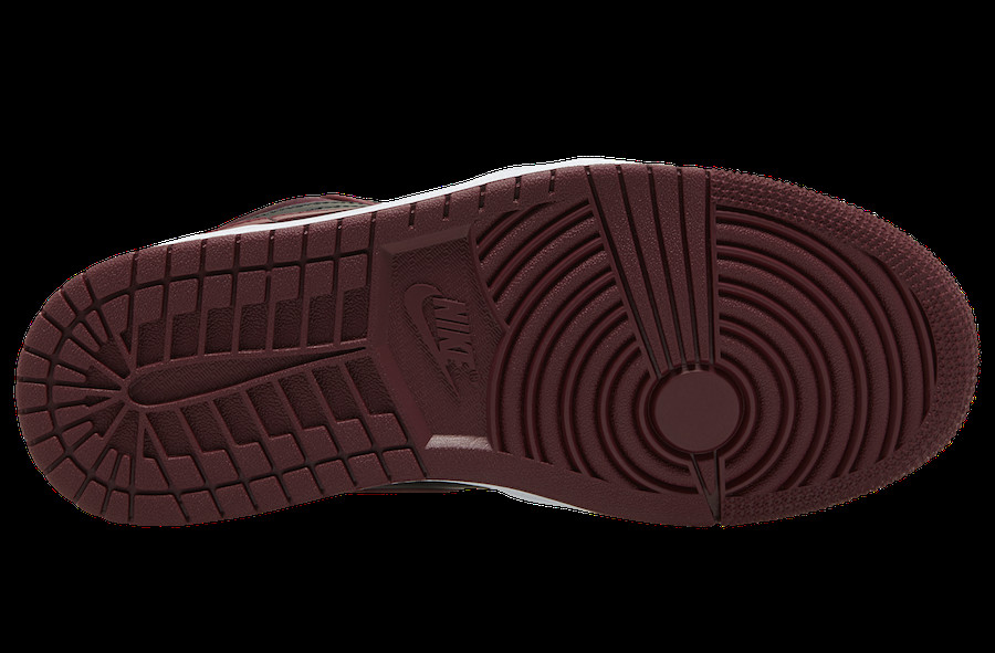 Air Jordan 1 Low "Burgundy" Comes With Jumpman Hangtag: Photos