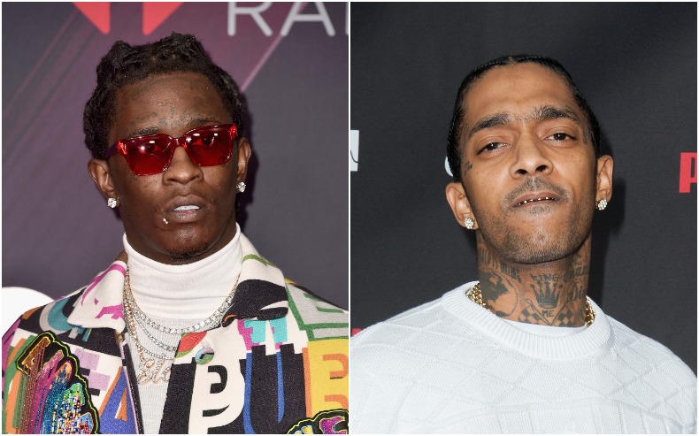 Young Thug Vibes Out In Studio With Nipsey Hussle