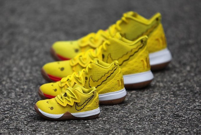 SpongeBob x Nike Kyrie 5 Releasing In Sizes For The Whole Fam
