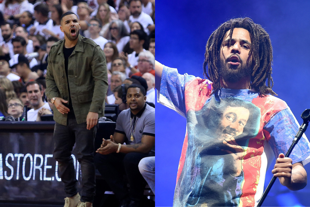 Drake Cheers On J. Cole While Courtside At Shooting Stars' CEBL Game