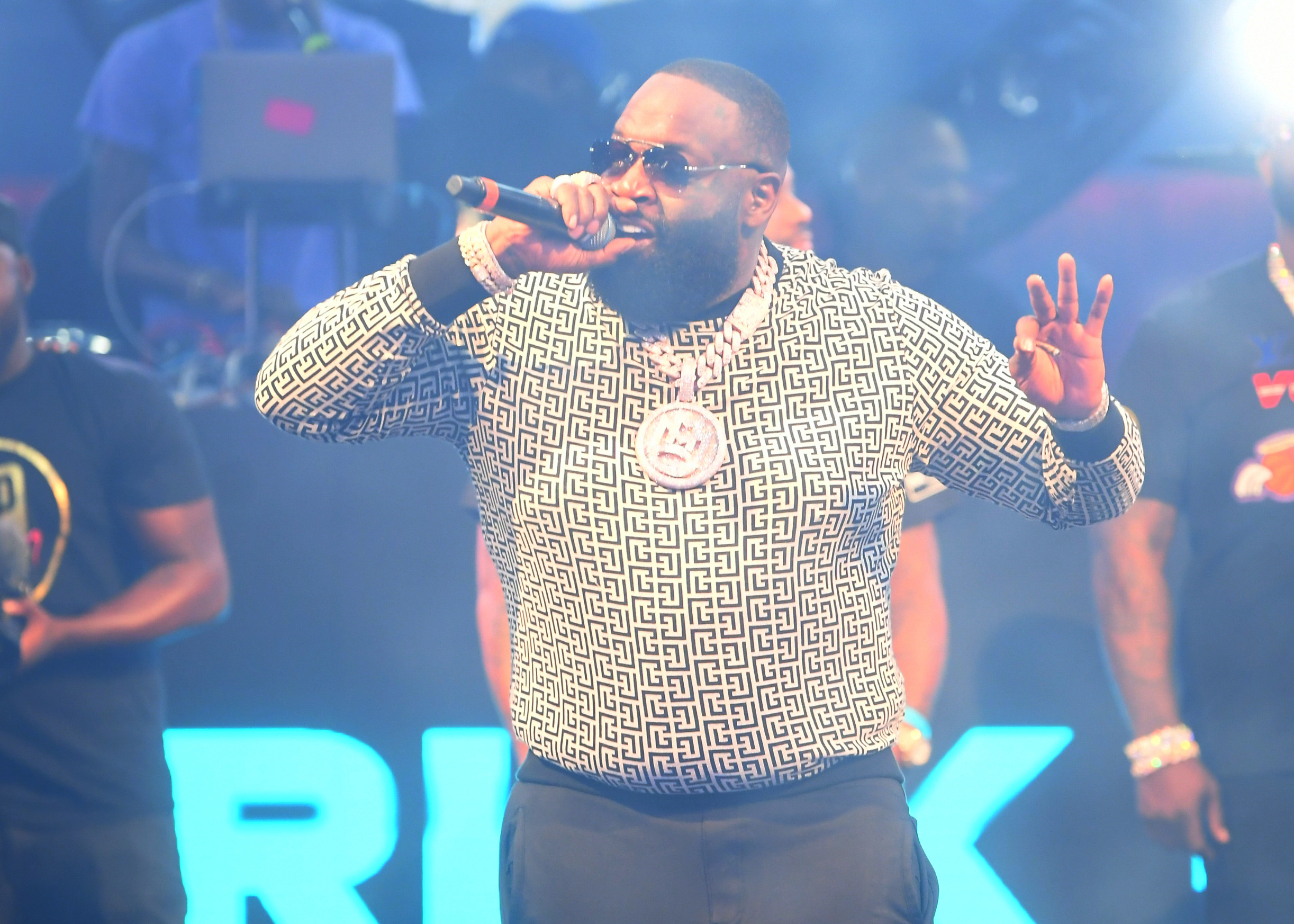 Rick Ross Flexes New NASCAR Car In Hilarious Video