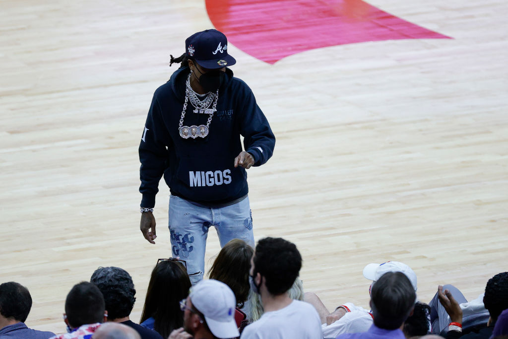 Quavo Turns Up With Hawks After Game 7 Win