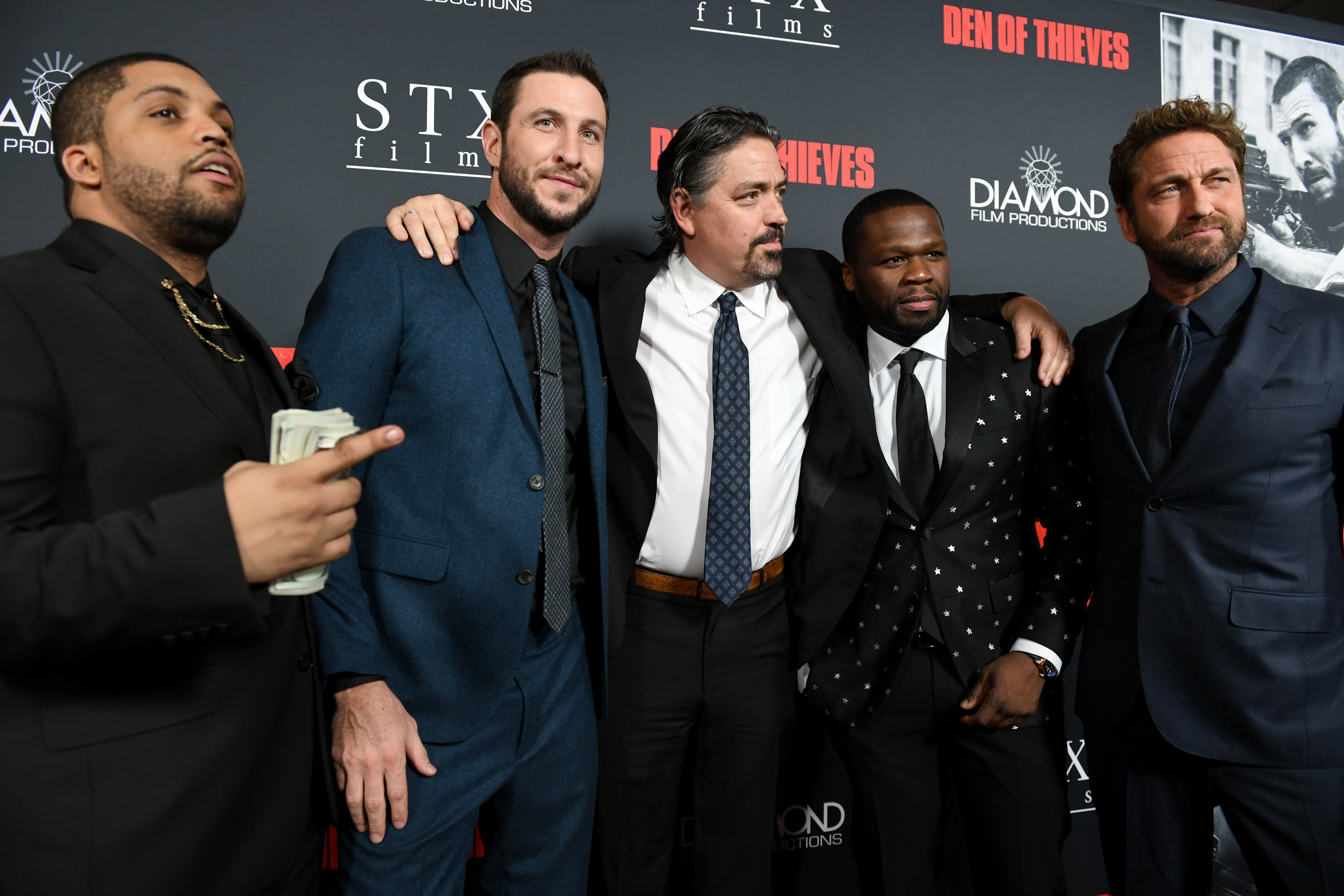 50 Cent's Son Sire Joins His Dad On The "Den Of Thieves" Red Carpet