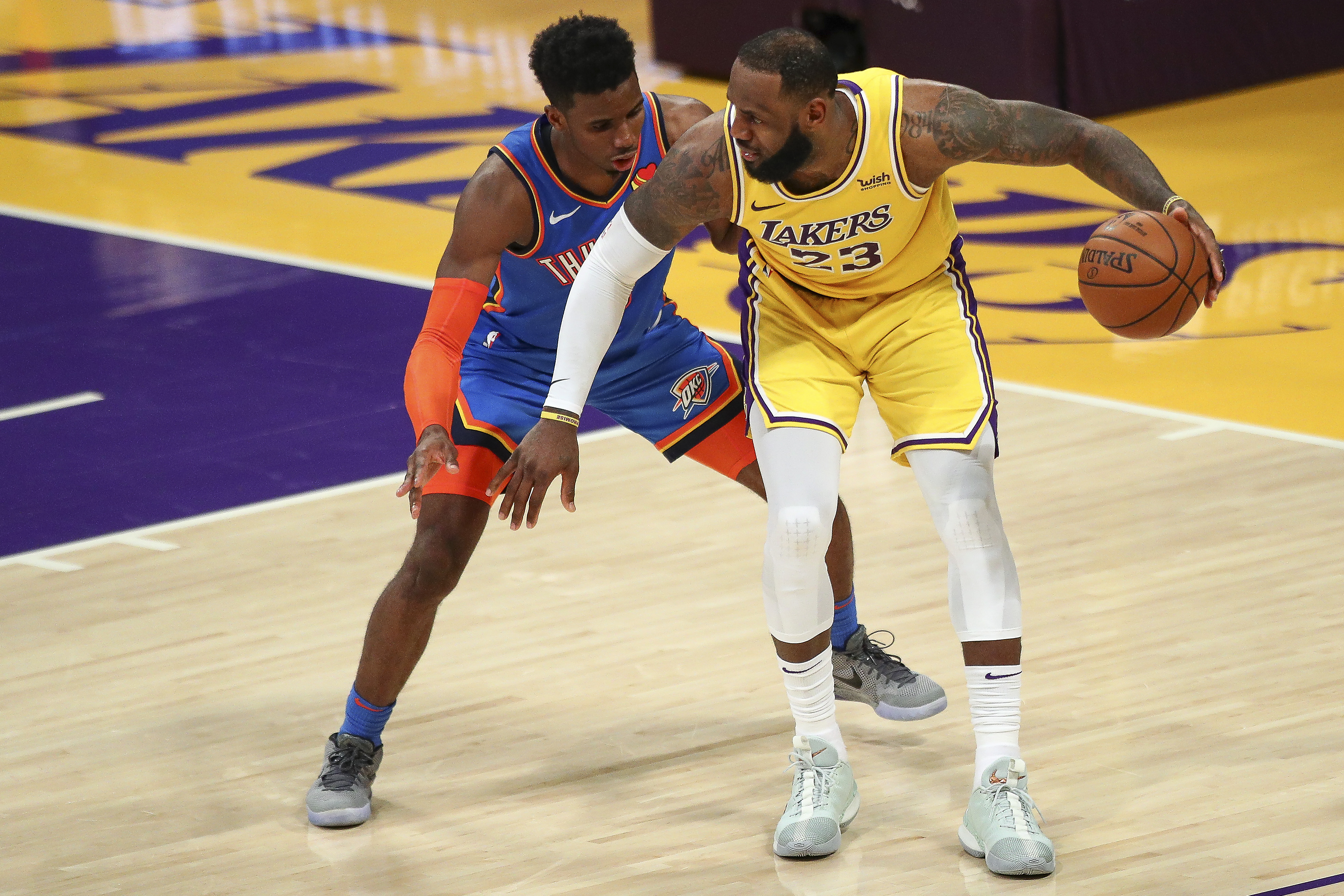 Lebron James Dunks On Okc