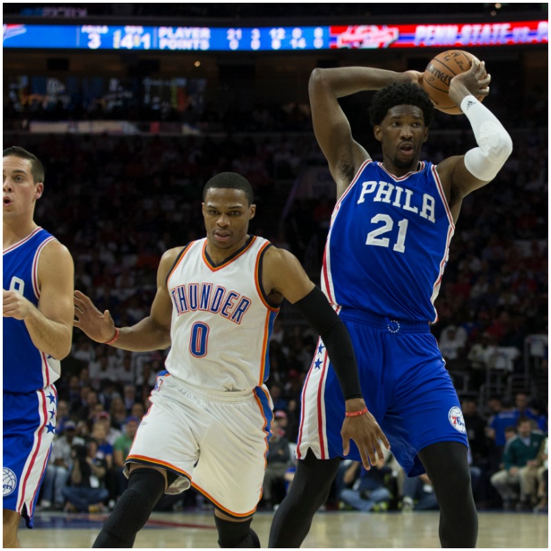 Russell Westbrook's Rivalry With Joel Embiid Gets Personal